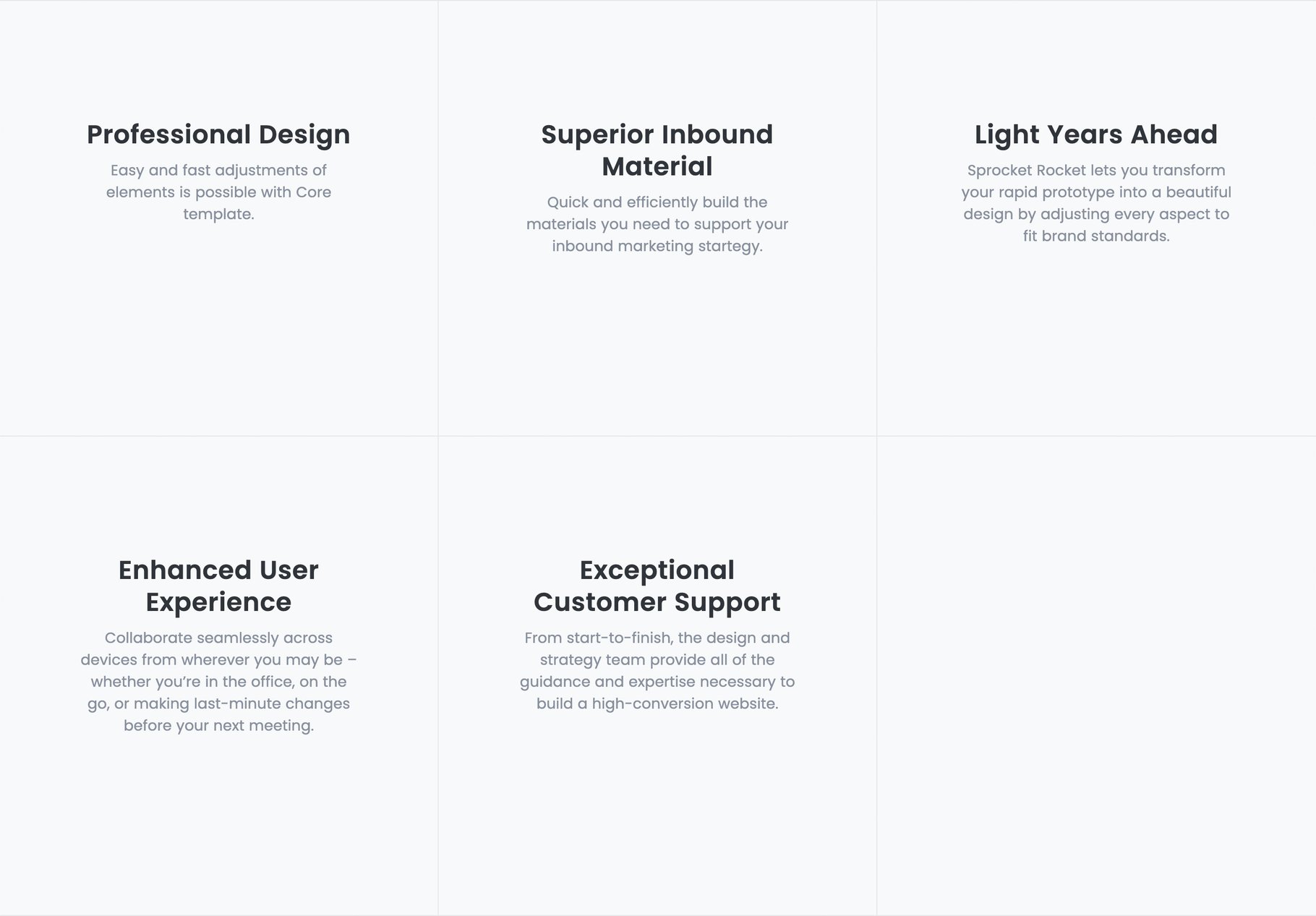 SR Cards Grid 01 🚀 Sprocket Rocket Documentation
