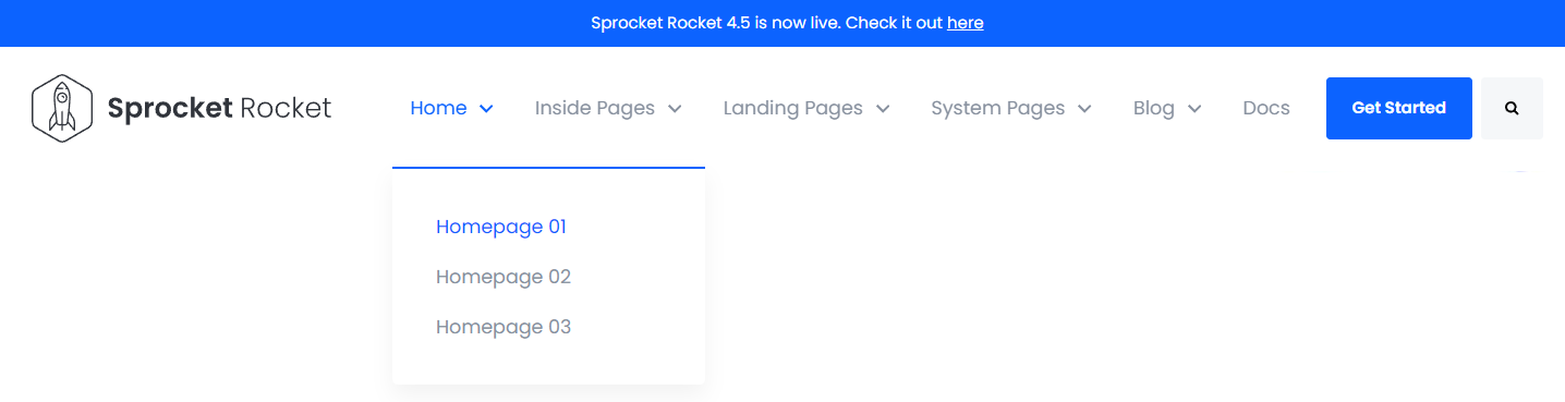 SR Navigation 01 🚀 Sprocket Rocket Documentation